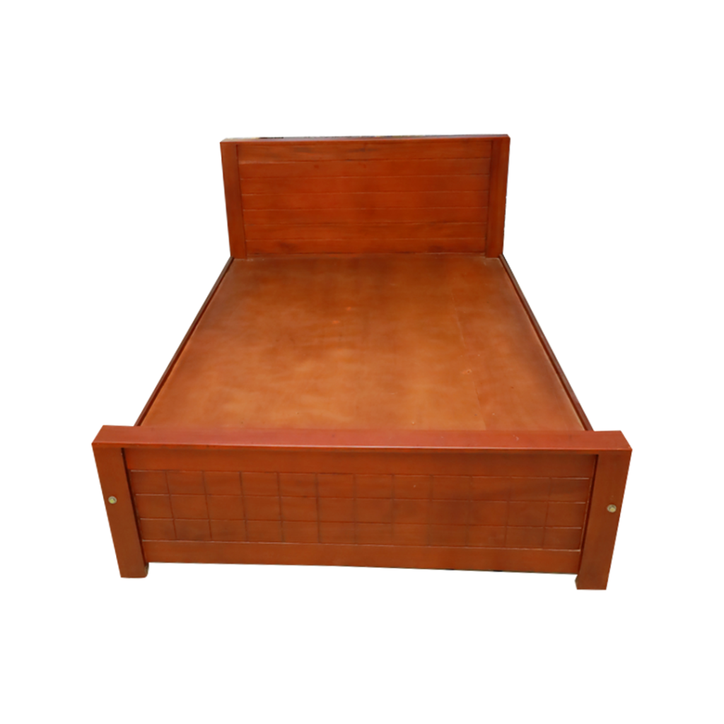 Wooden Cot 5' And Mattress 5' bouncy RFP Combo - Venkat Sulochana Furniture